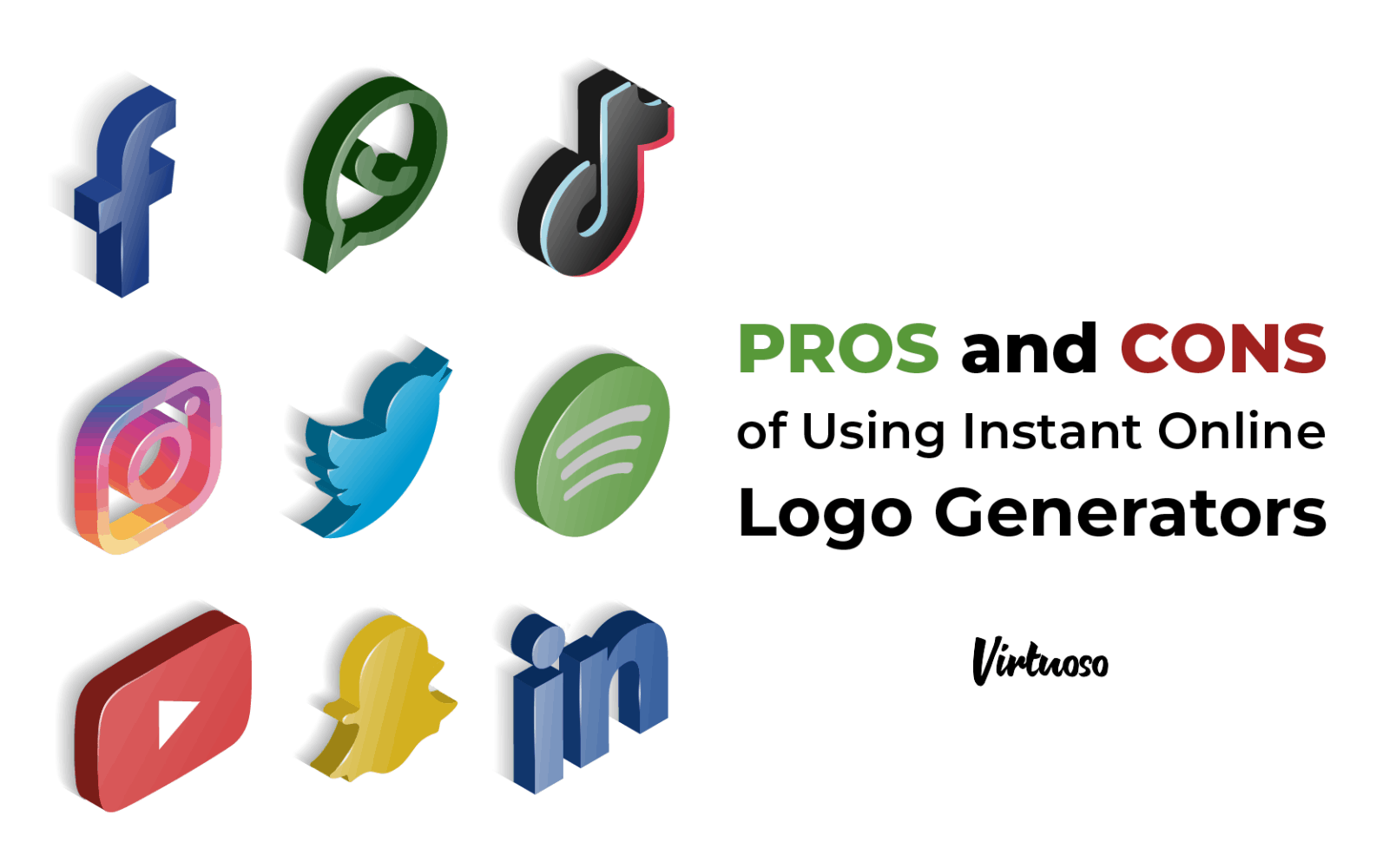 Pros and Cons of Using Instant Online Logo Generators